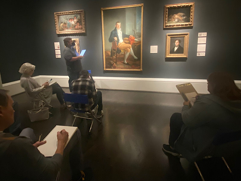 Museum goers master art of drawing from Meadows priceless art ...